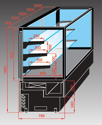 EVOK 90 | Refrigerated display