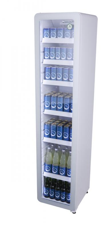 GCGD175 | Retro Cooler with glass door white